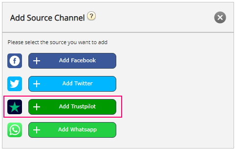 Adding a Trustpilot Source | Puzzel Help Centre